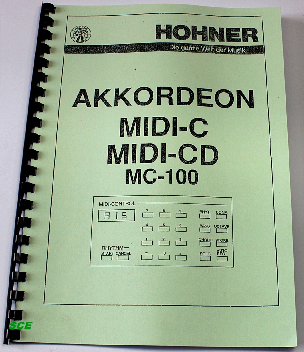 SCE-ELEKTRONIK - Hohner Akkordeon Midi / Midi-C / Midi-CD / MC-100